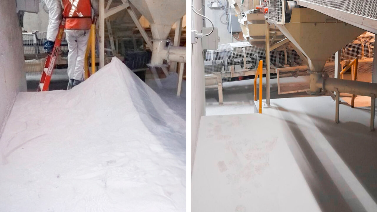 Dust elimination in batch house - Lahti Glass Technology Oy